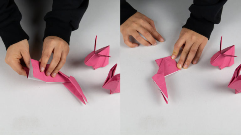 ORIGAMI HASE FALTEN | Einfache Anleitung in 15 Schritten