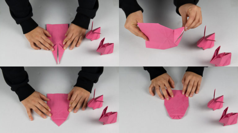 ORIGAMI HASE FALTEN | Einfache Anleitung in 15 Schritten