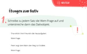 WAS IST DER DATIV? - Dativobjekt einfach erklärt + Arbeitsblätter